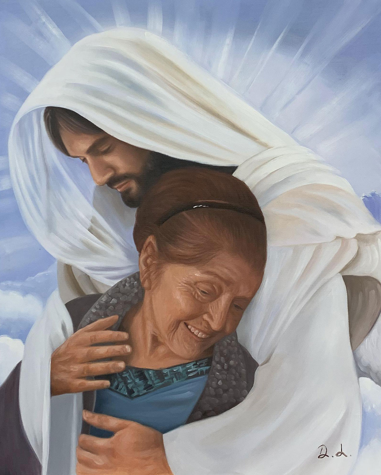 Memorial Portraits Together with Jesus | PaintYourLife | Paint your life