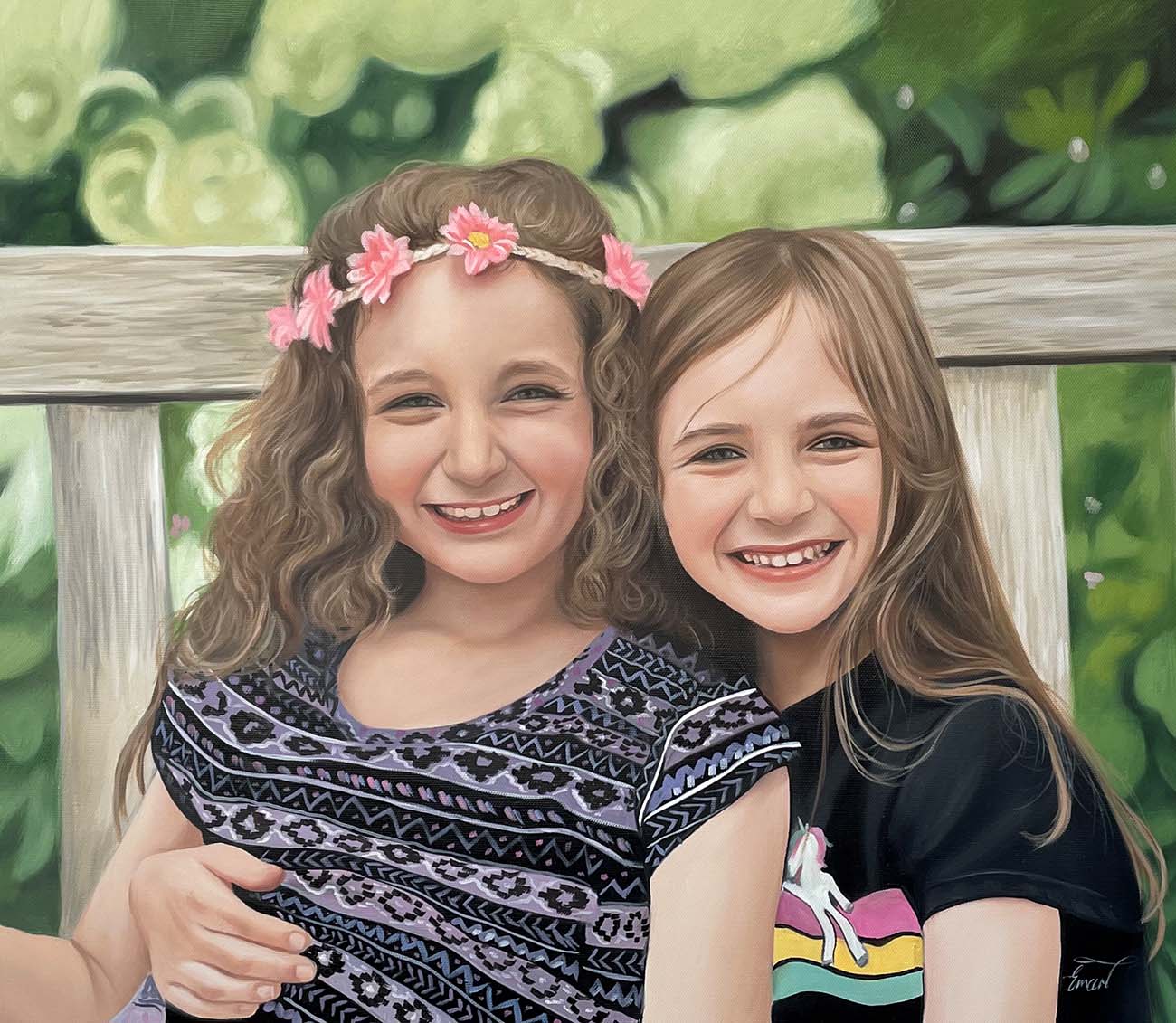 Custom Child Portraits, 100% Hand-Painted By Real Artists | Paint your life