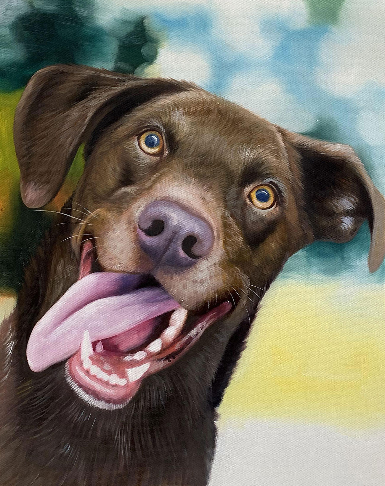 Gallery of Hand Painted Dog Portraits | Paint your life