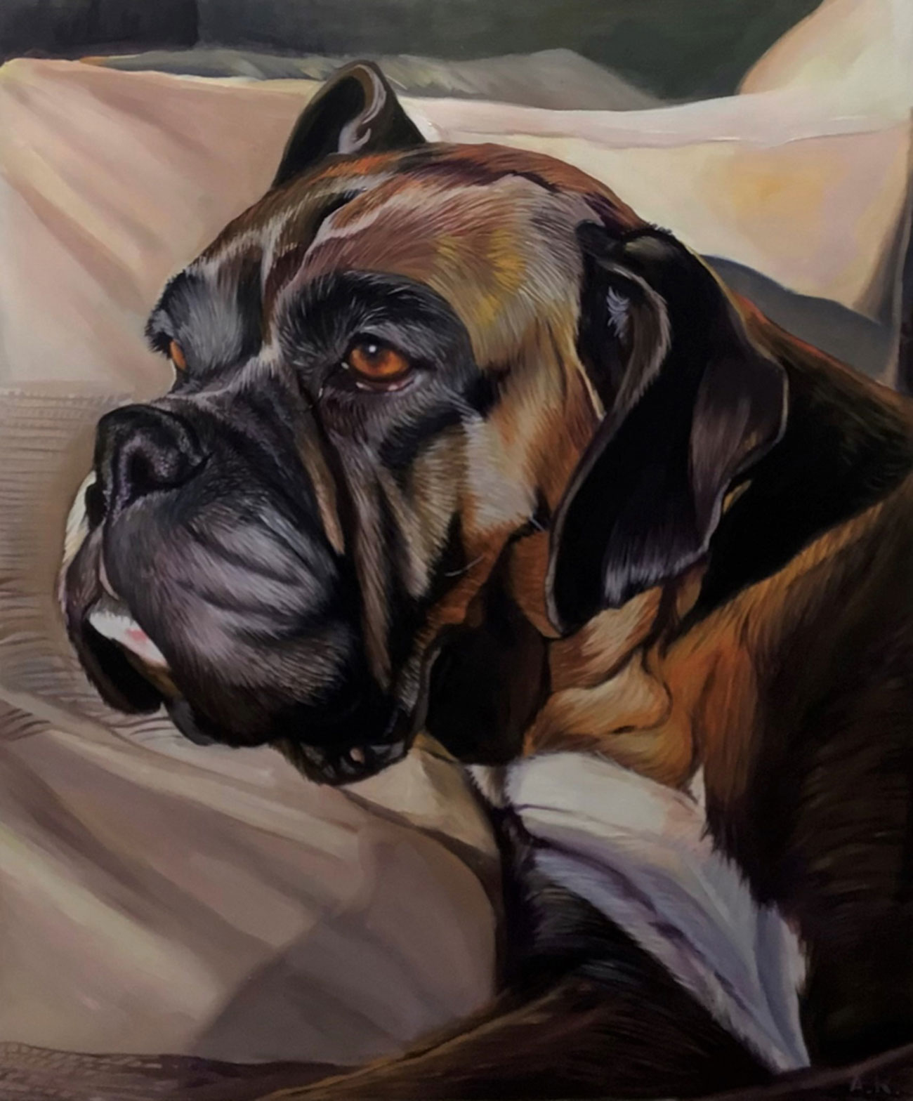 Gallery of Hand Painted Dog Portraits - PaintYourLife