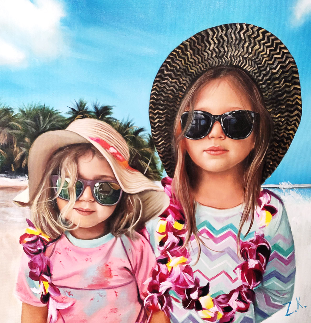 Custom Child Portraits, 100% Hand-Painted By Real Artists | Paint your life