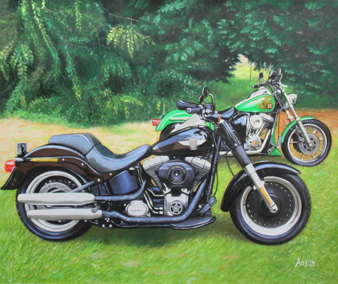 Bikes Portraits | Bikes Paintings by PaintYourLife