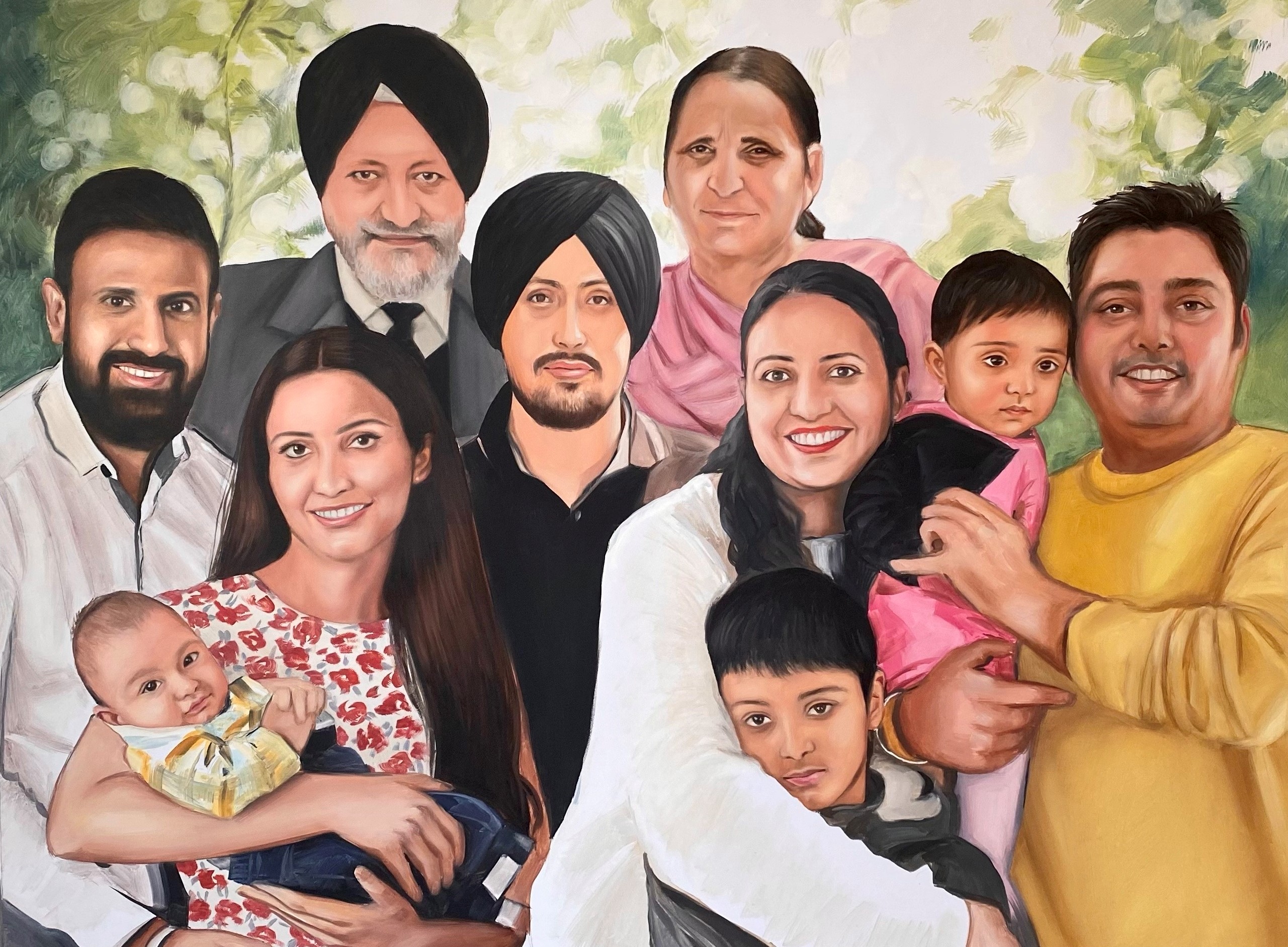 Bring the Family Together with a Portrait | PaintYourLife | Paint your life