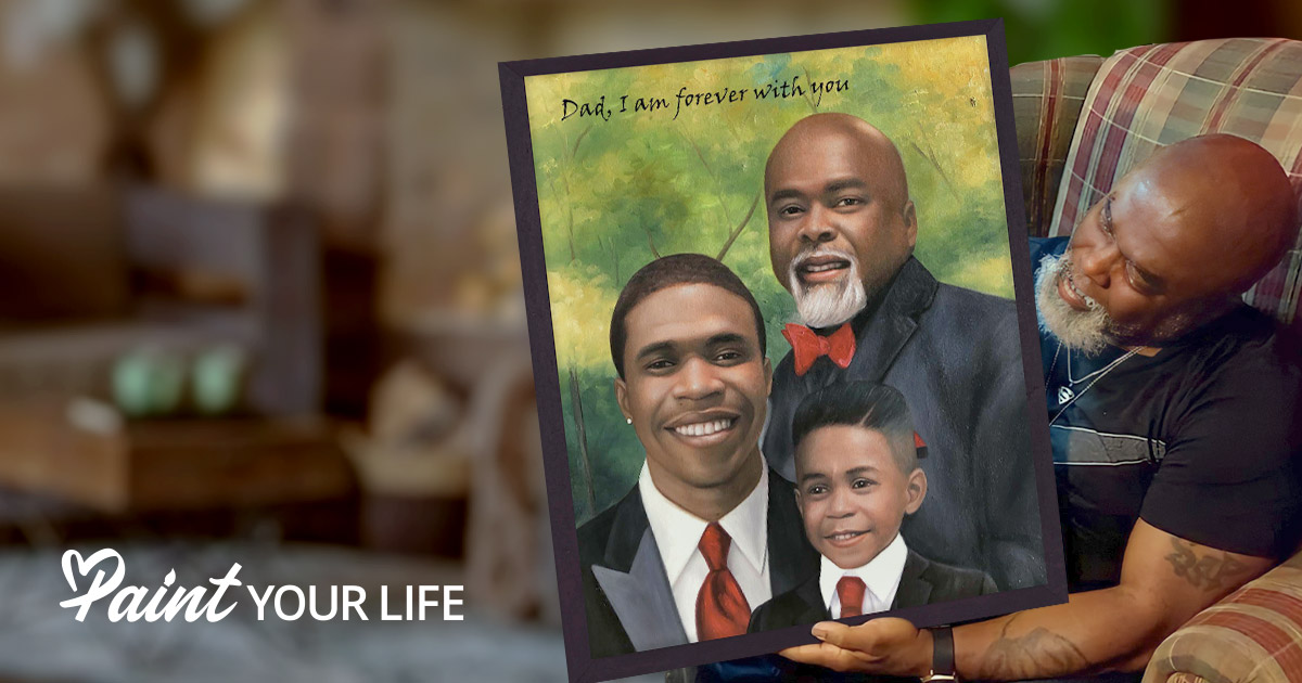 Hand-painted Portraits with Written Messages | PaintYourLife | Paint ...